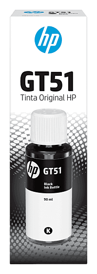 Frasco de Tinta HP GT51 Preto Original - (M0H57AL) - Loja HP.com Brasil